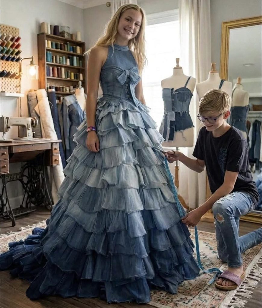 My Brother Made My Prom Dress From Mom’s Jeans – American Voices